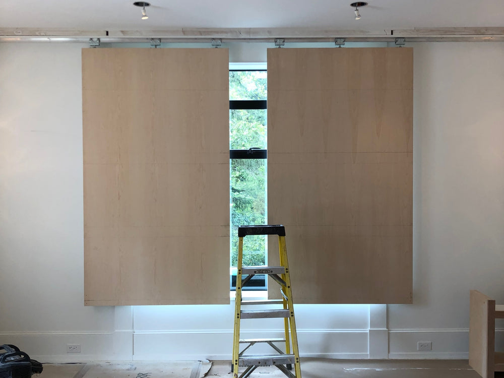 Sliding Diffuser on a Window – Vicoustic