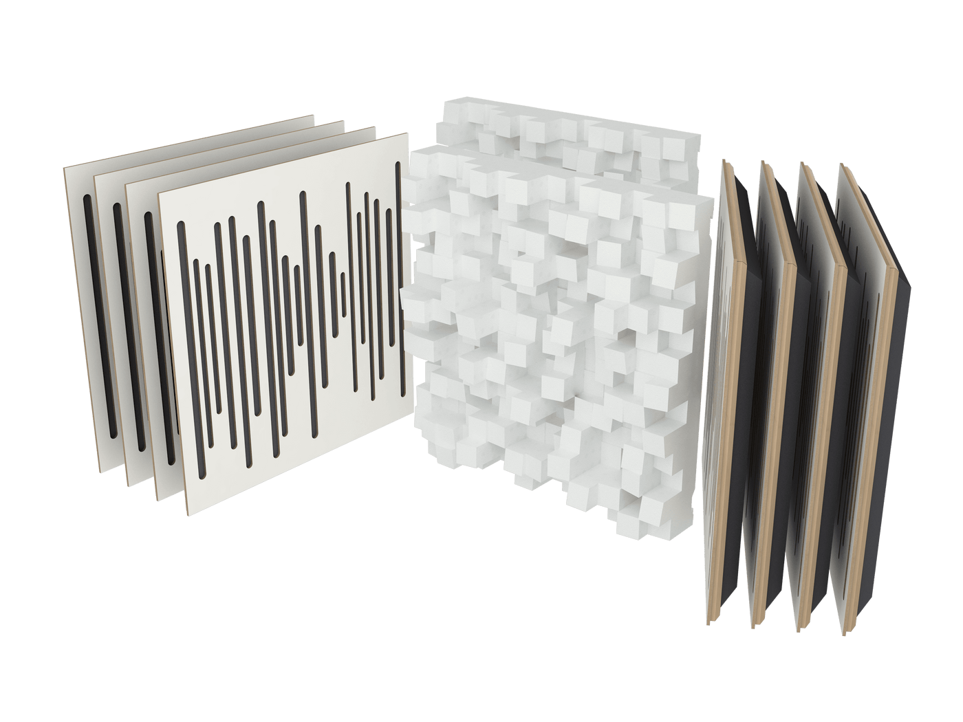 VicStudio Box Sound Absorption and Diffusion Acoustic Kit – Vicoustic